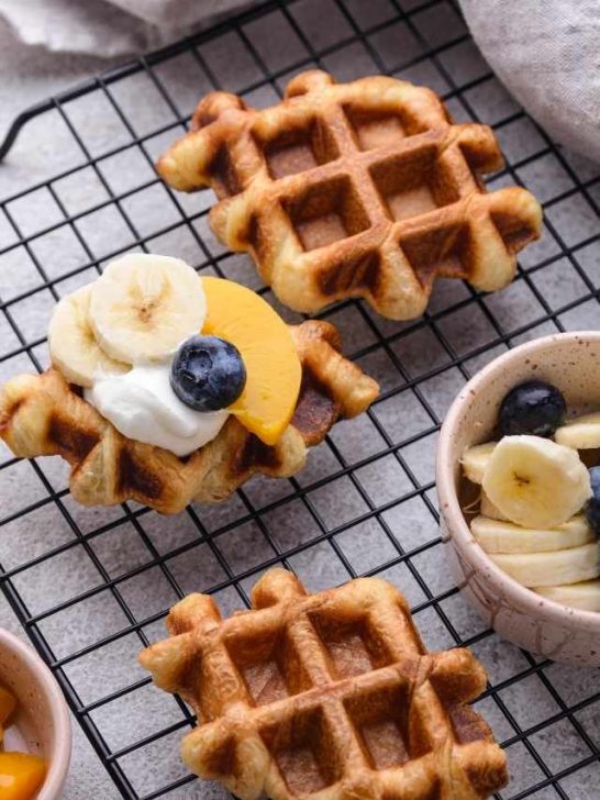 Easy to Make Croissant Waffle Recipe (Croffles)