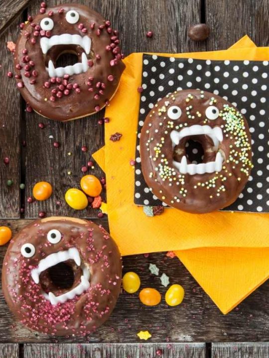 Halloween Scary Donuts Vampire Teeth Recipe