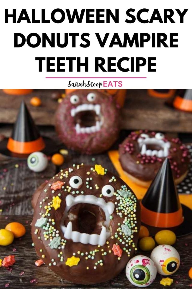 Halloween Scary Donuts Vampire Teeth Recipe