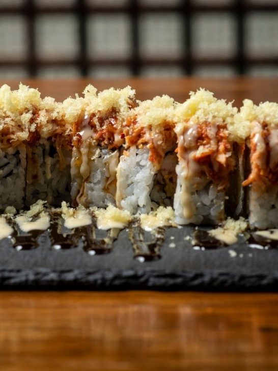 Easy Crunchy Roll Sushi Recipe with Tempura Shrimp