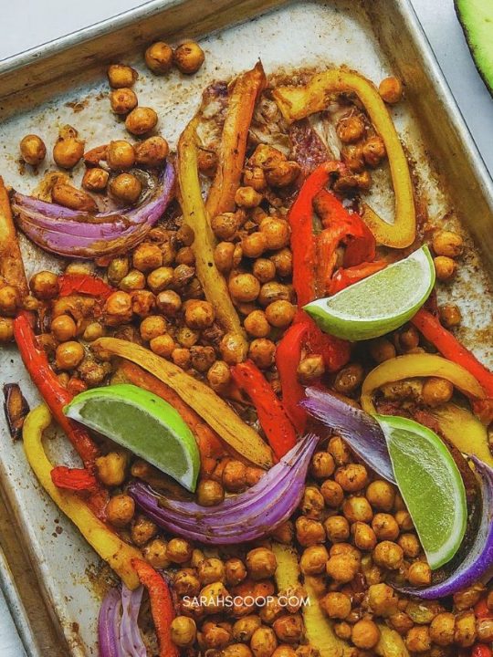 Sheet Pan Chickpea Fajitas Recipe