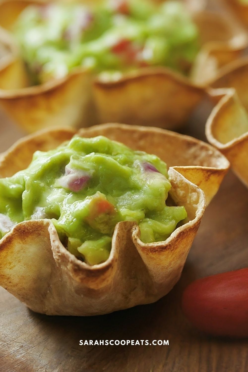 Mini Tortilla Guacamole Cups Recipe