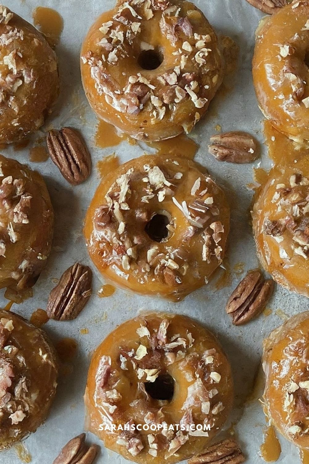 Caramel Pecan Donuts - No Yeast Needed