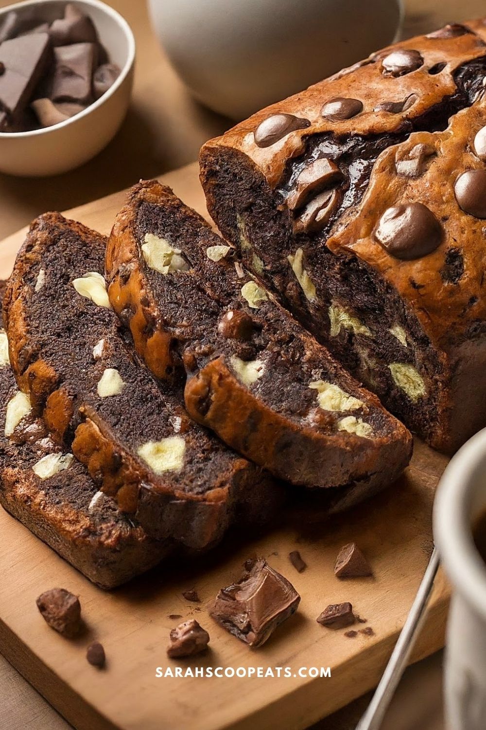 Triple Chocolate Banana Bread Recipe