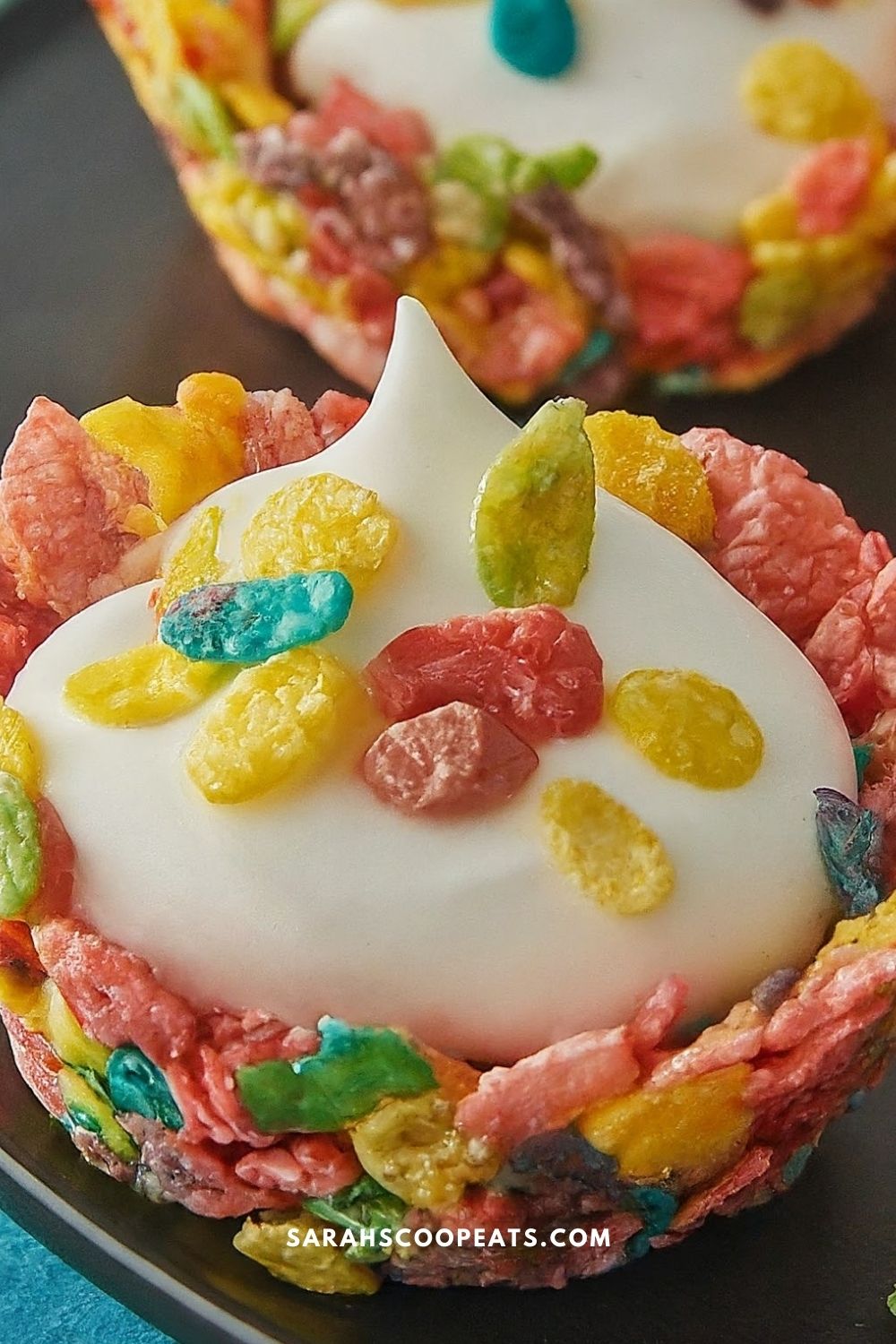 Mini Fruity Pebbles Cheesecake Cups